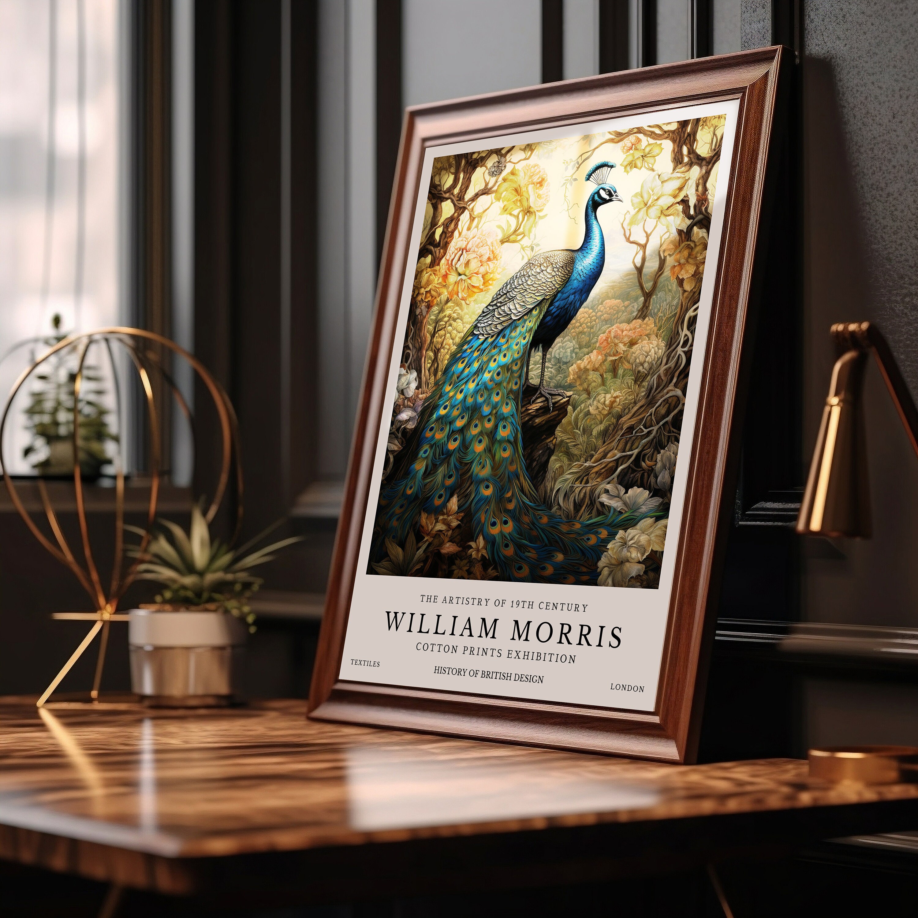 William Morris Peacock Print, William Morris Poster, William Morris ...