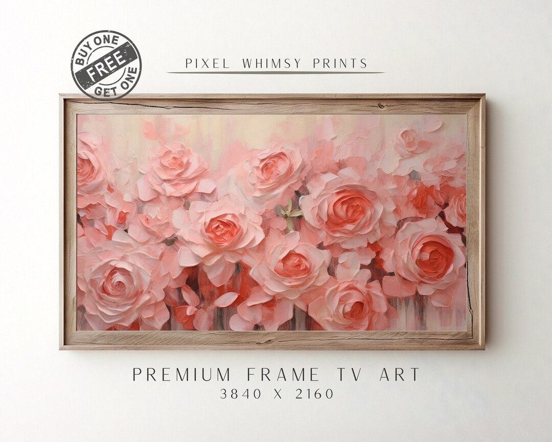 Valentine's Day Samsung Frame TV Art, Valentine Rose Frame TV Art ...