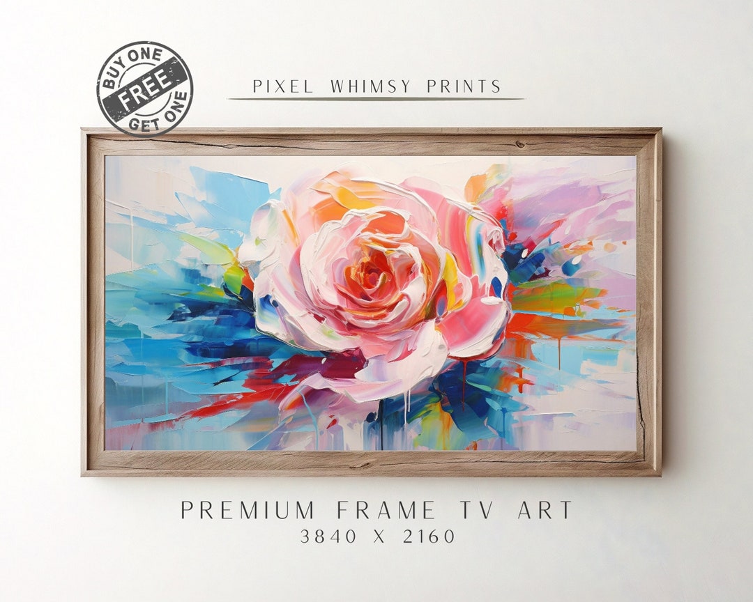 Valentine's Day Samsung Frame TV Art, Valentine Rose Frame TV Art ...