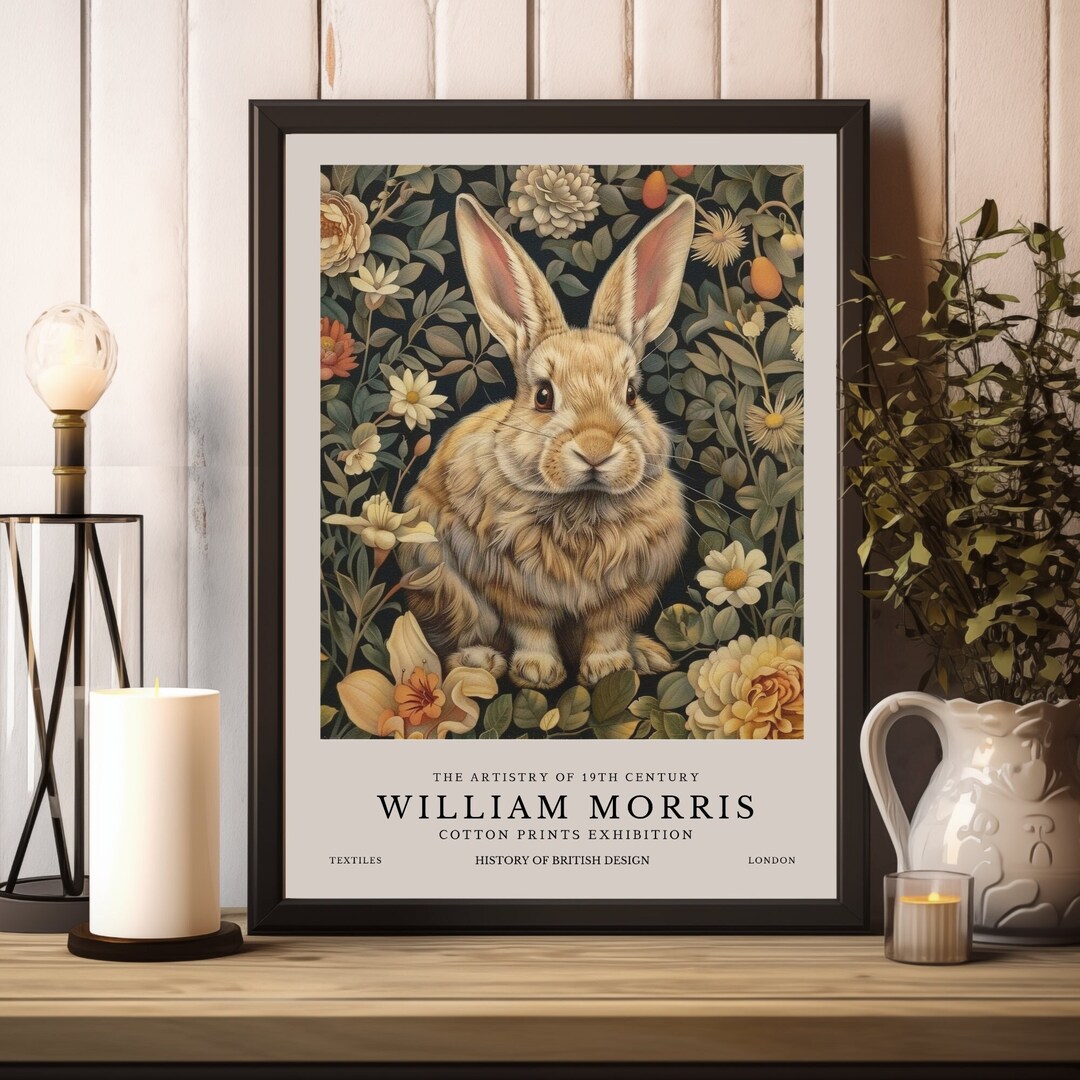 William Morris Print, William Morris Exhibition Print, William Morris ...