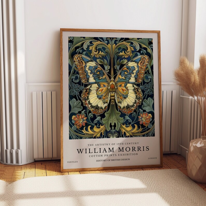 William Morris Print, William Morris Exhibition Print, William Morris ...
