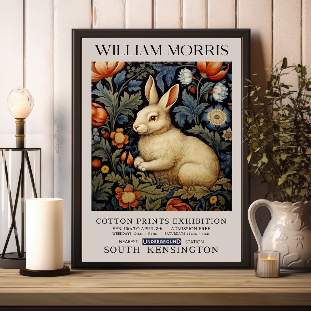 William Morris Rabbit Print, William Morris Poster, William Morris ...