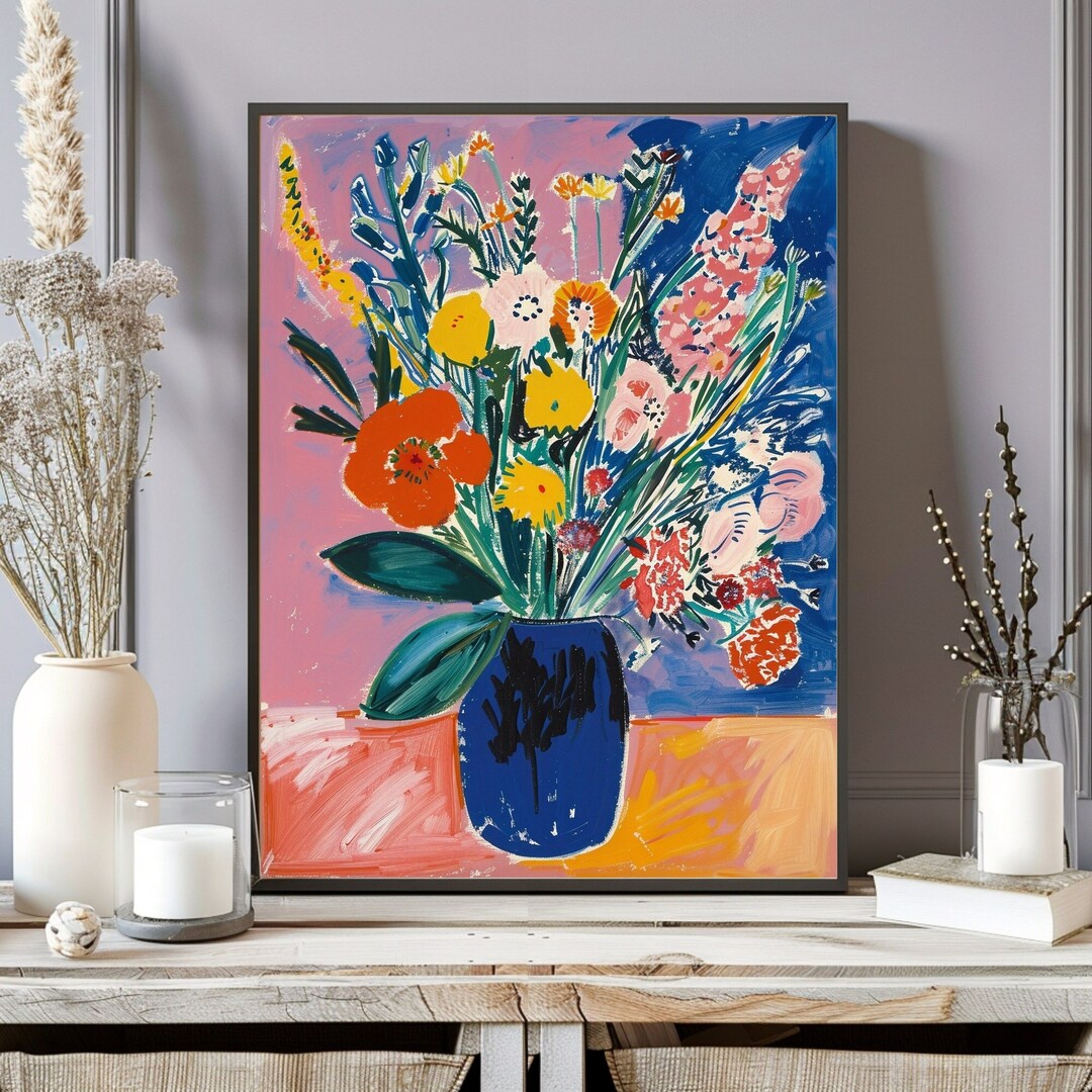 Henri Matisse Print, Flowers Wall Art, Botanical Print, Gallery Wall ...