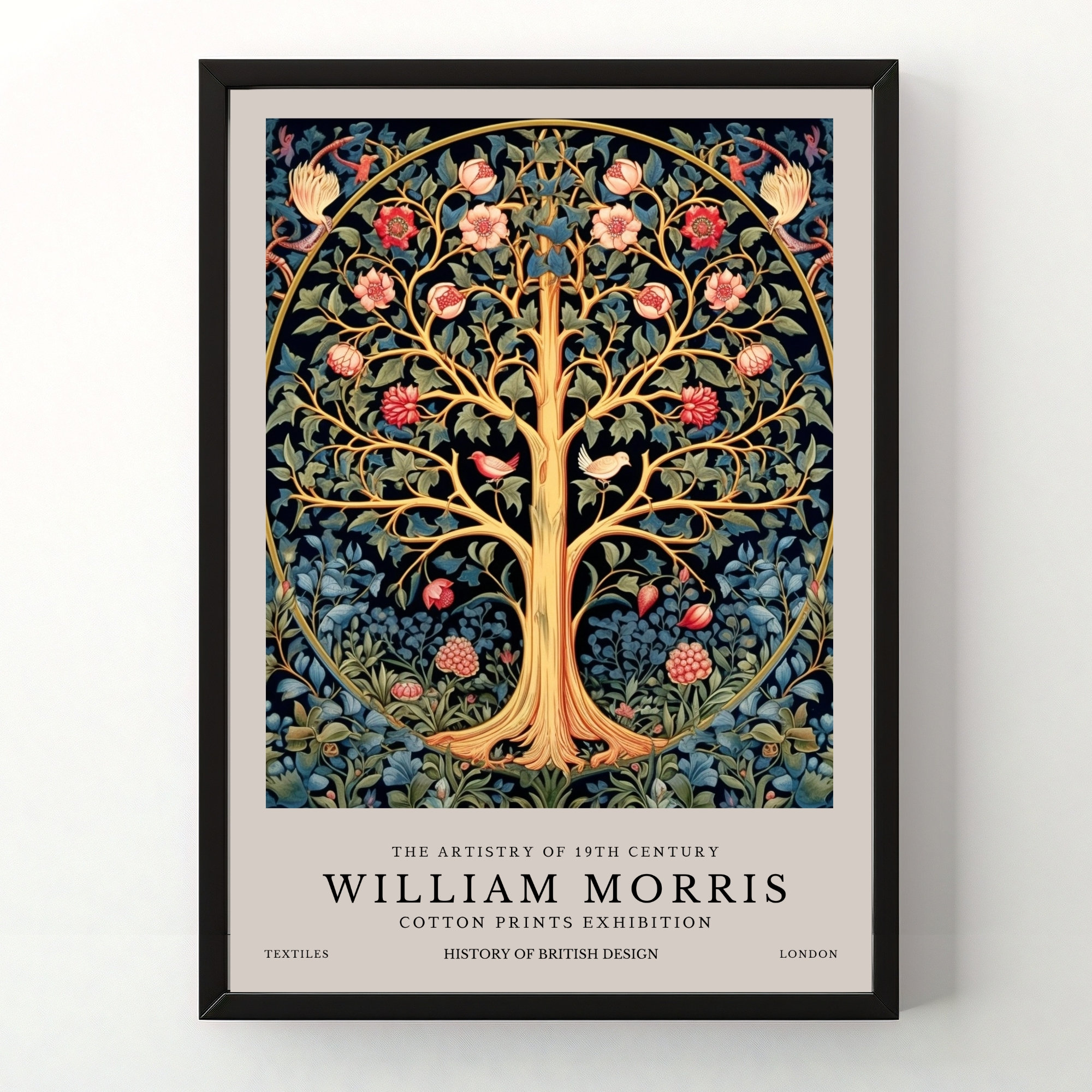 Tree of Life William Morris Print, William Morris Exhibition Poster, William Morris Poster ...