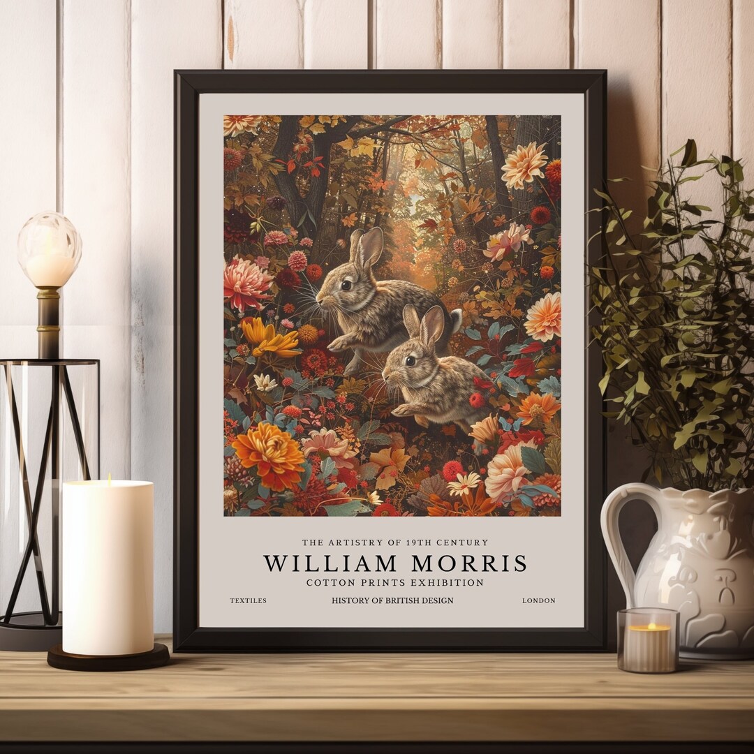 William Morris Print, William Morris Exhibition Print, William Morris ...