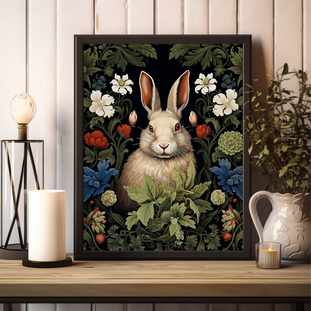 William Morris Print, William Morris Rabbit Poster, William Morris ...