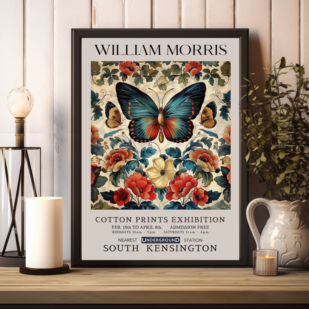 William Morris Butterfly Print, William Morris Print Exhibition ...