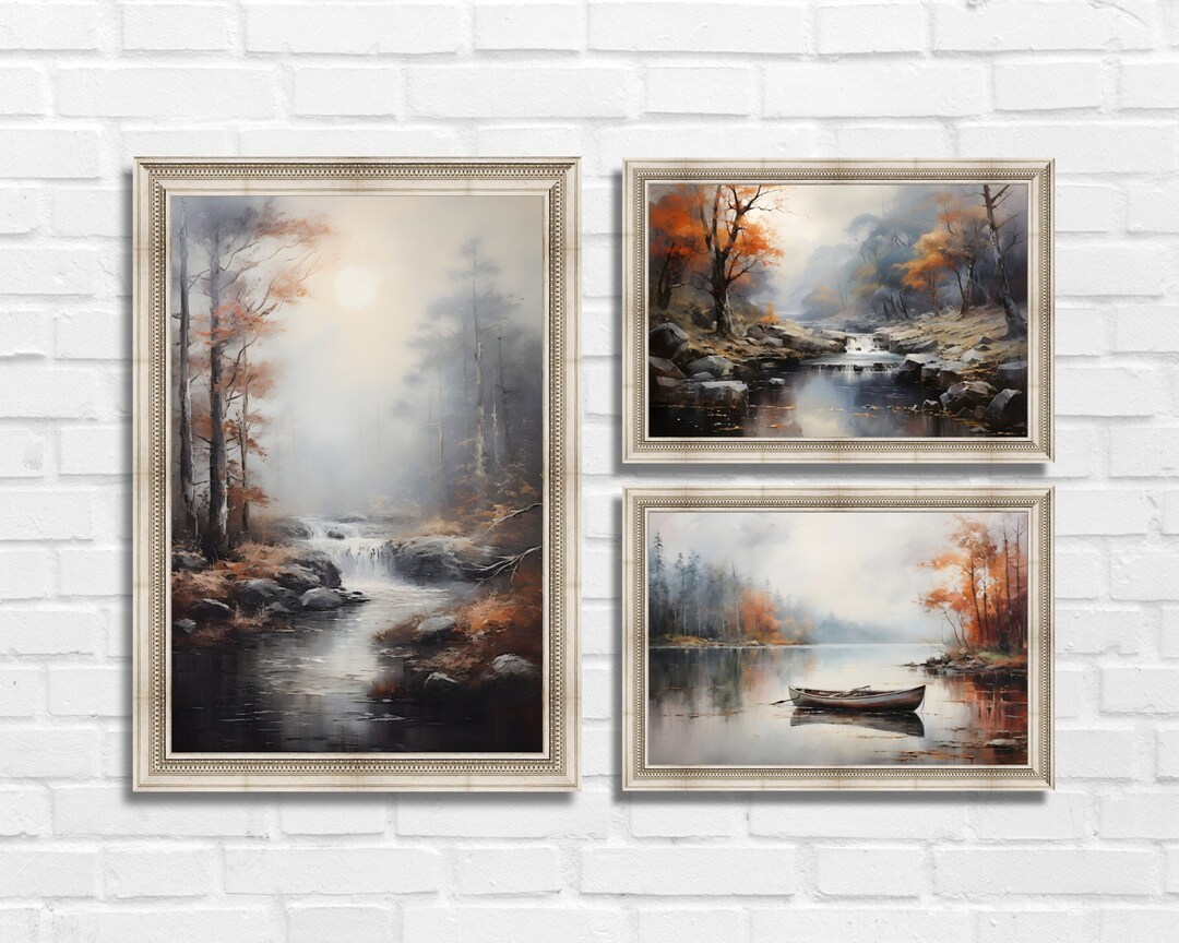 Autumn Gallery Wall Prints Set of 3, Fall Printable Art Gallery, Wall ...