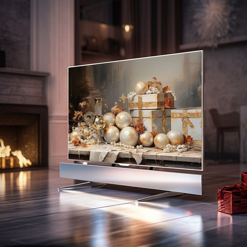 Samsung Frame TV Art Set Christmas Mega Bundle, Christmas Winter Frame ...
