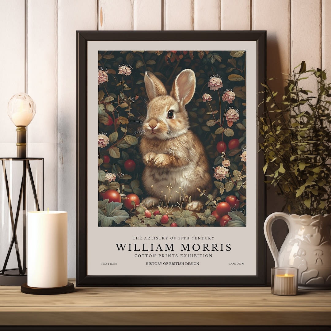 William Morris Print, William Morris Exhibition Print, William Morris ...