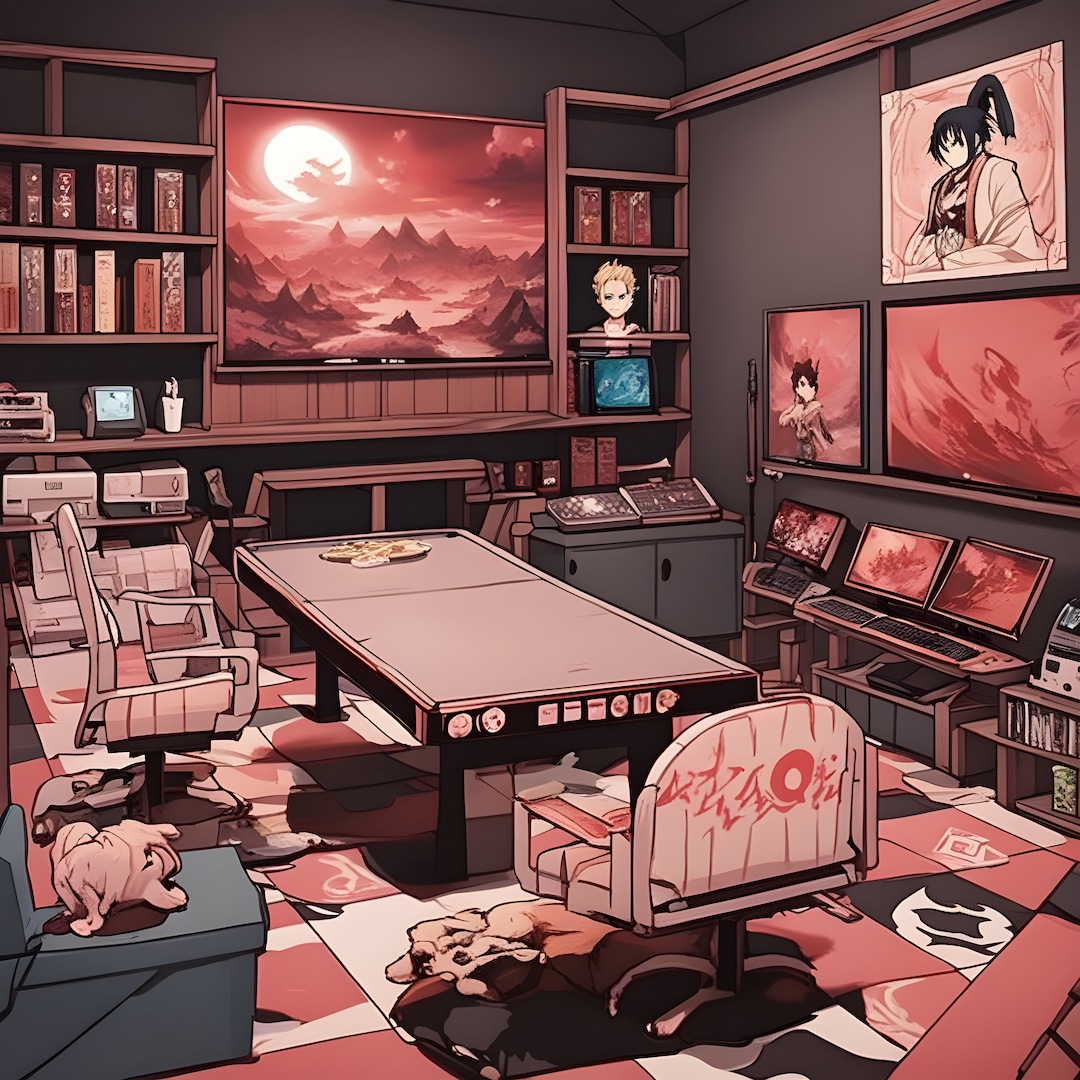 Demon Slayer Anime Themed Gaming Room Digital Decor Digital - Etsy