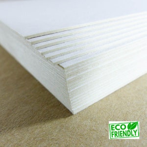 Lightweight Cardboard Backing Mount Board: Stiff Fiber Card for Crafts ...