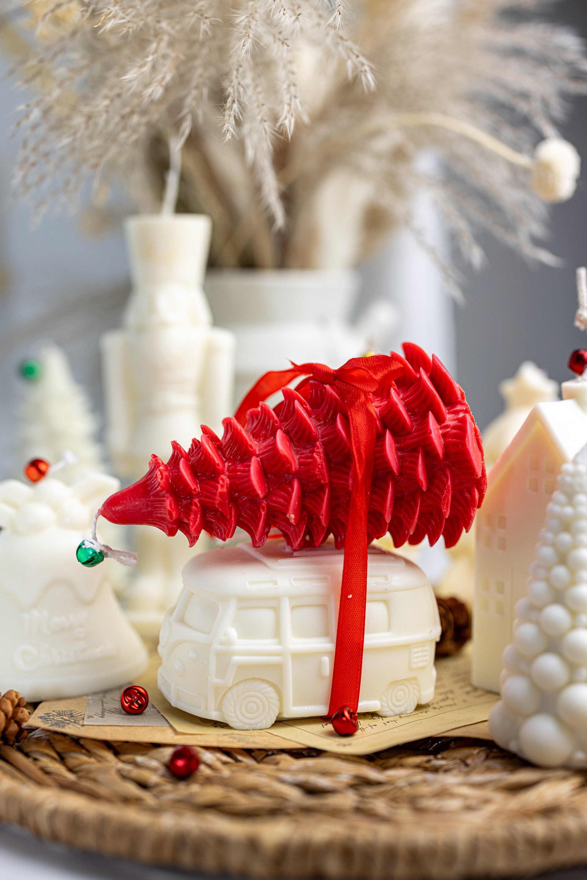 Van Retro Bus Car Candle, Van Bus Gift, Rustic Camper Candle Gift ...