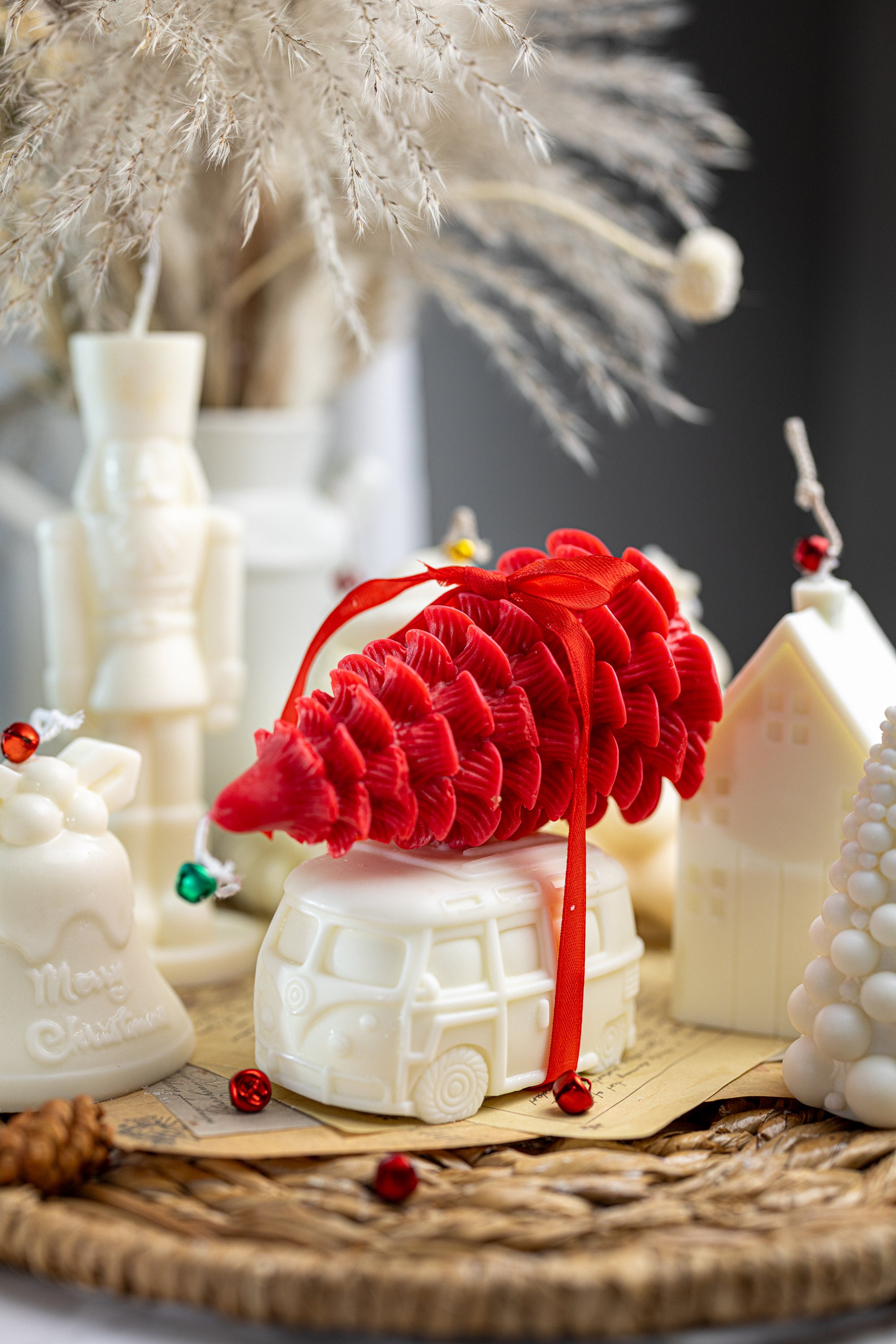 Van Retro Bus Car Candle, Van Bus Gift, Rustic Camper Candle Gift ...