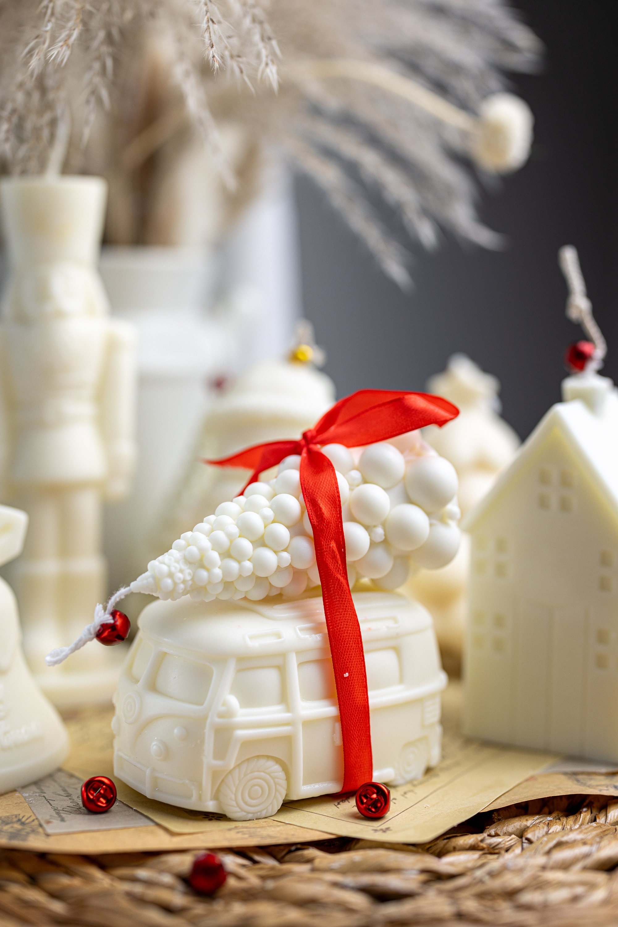 Van Retro Bus Car Candle, Van Bus Gift, Rustic Camper Candle Gift ...