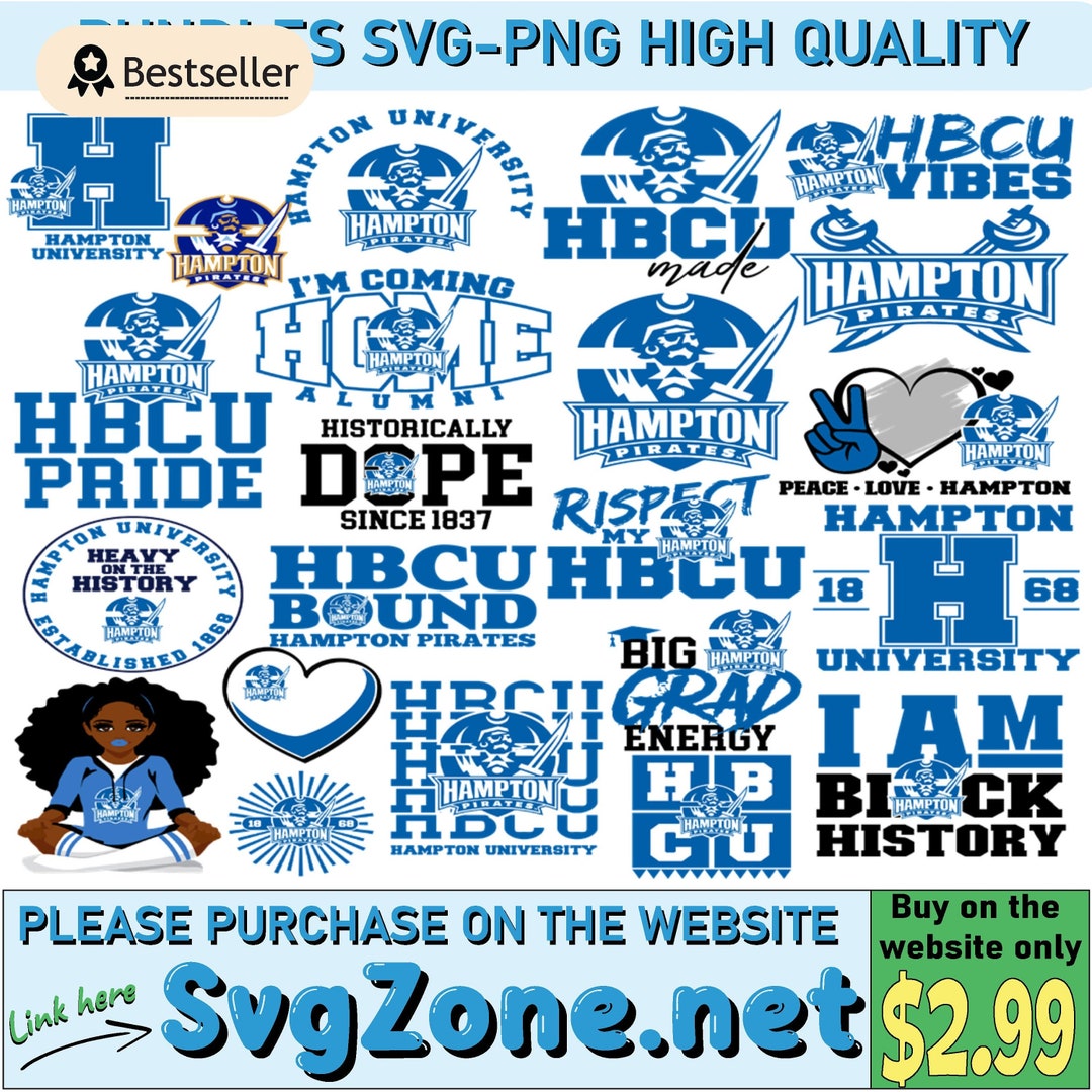 Hbcu Svg Bundle Svg Hampton University Svg Instant Digital - Etsy