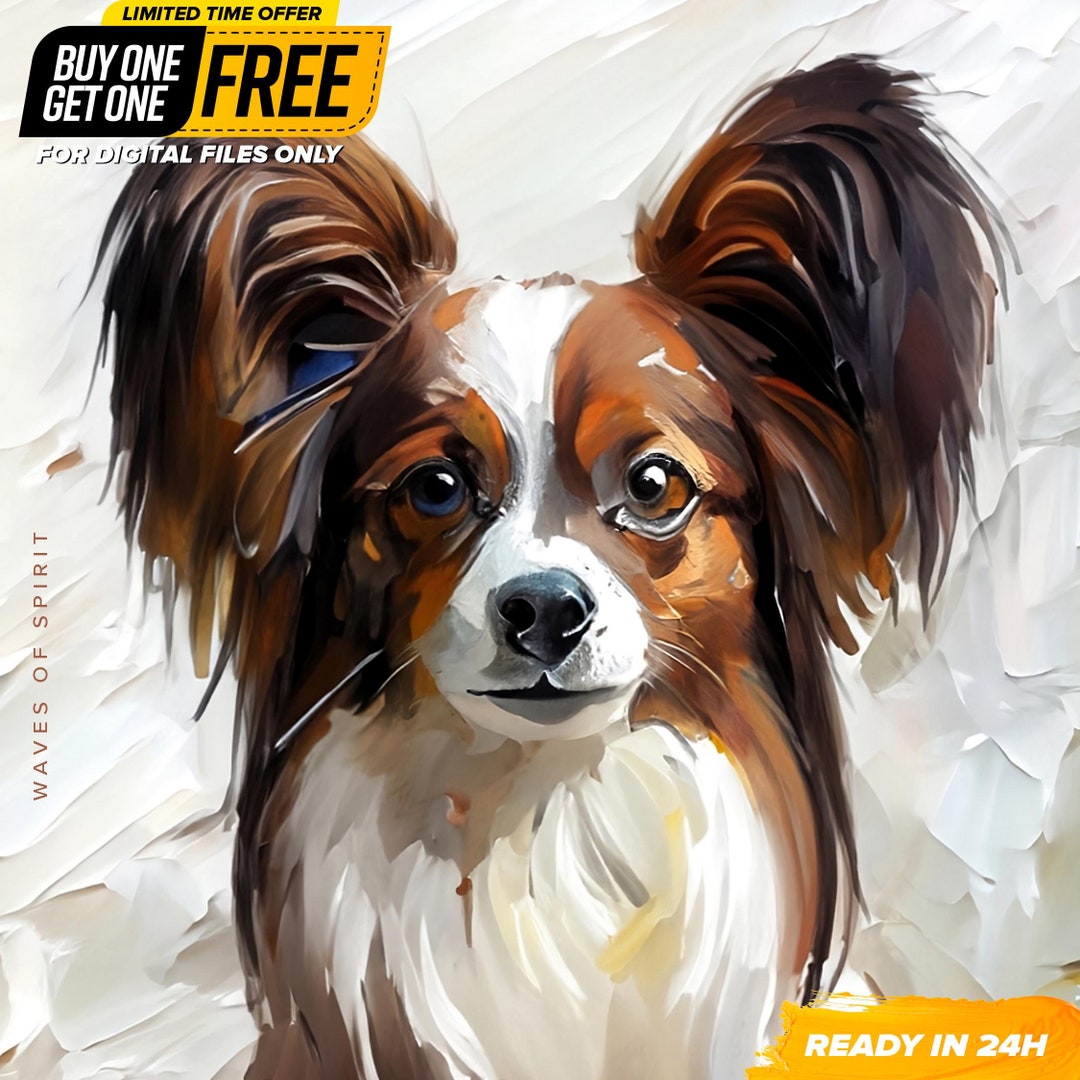 Custom Dog Portrait Digital Oil Painting Custom Dog Art Custom Cat Art ...