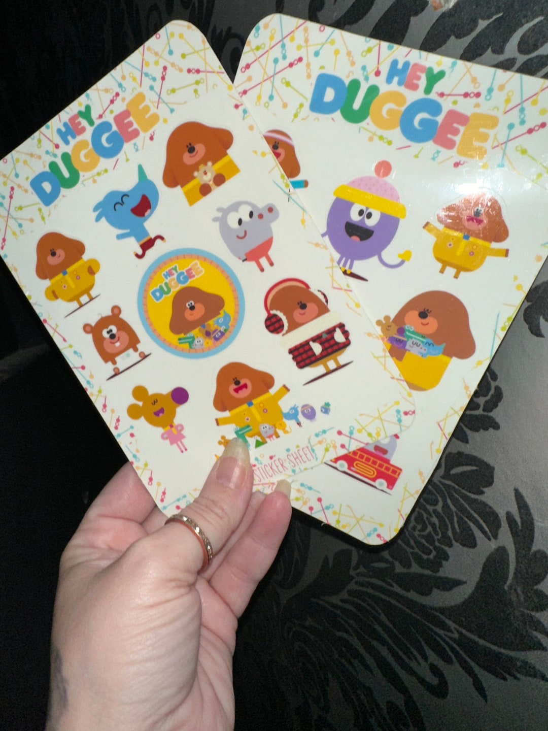 Hey Dugee Easy Peel Sticker Sheets Personalised Waterproof Stickers ...