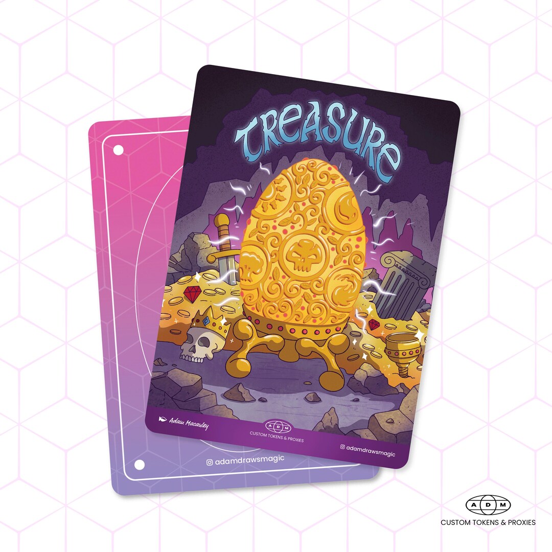 5 Treasure Tokens for Magic the Gathering - Etsy