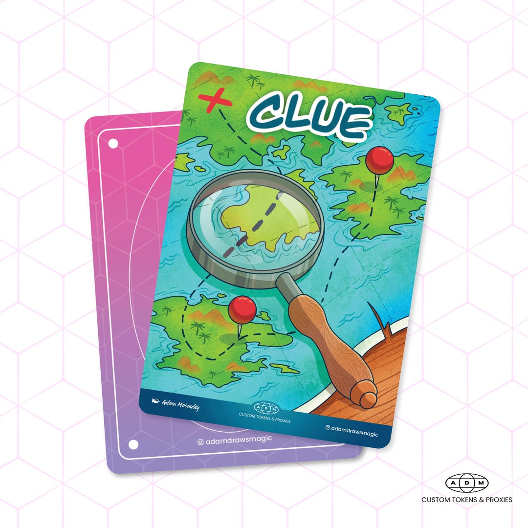 5 Clue Tokens for Magic the Gathering - Etsy