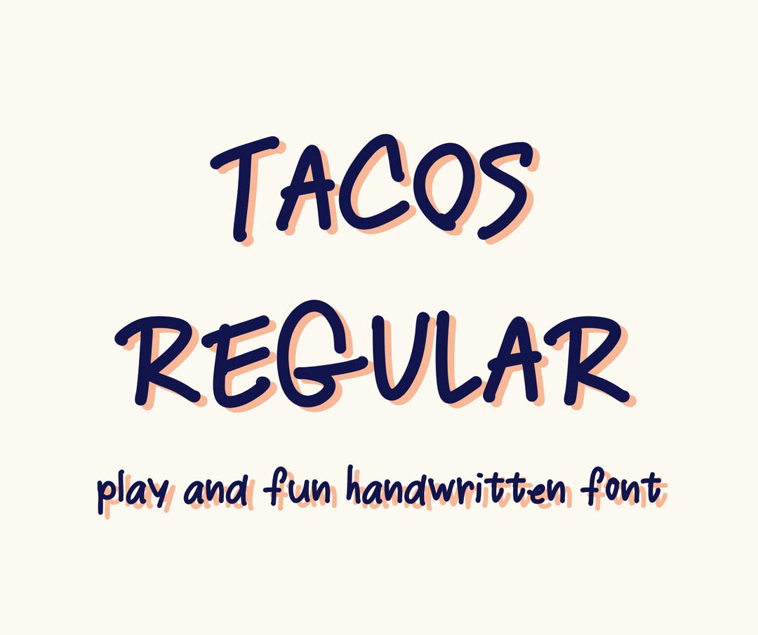 Child's Handwriting Font, Svg Font, Kid's Writing Font, Preschool ...