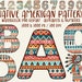 Native American Pattern Alphabet PNG Clipart Tribal Letter Designs Boho ...