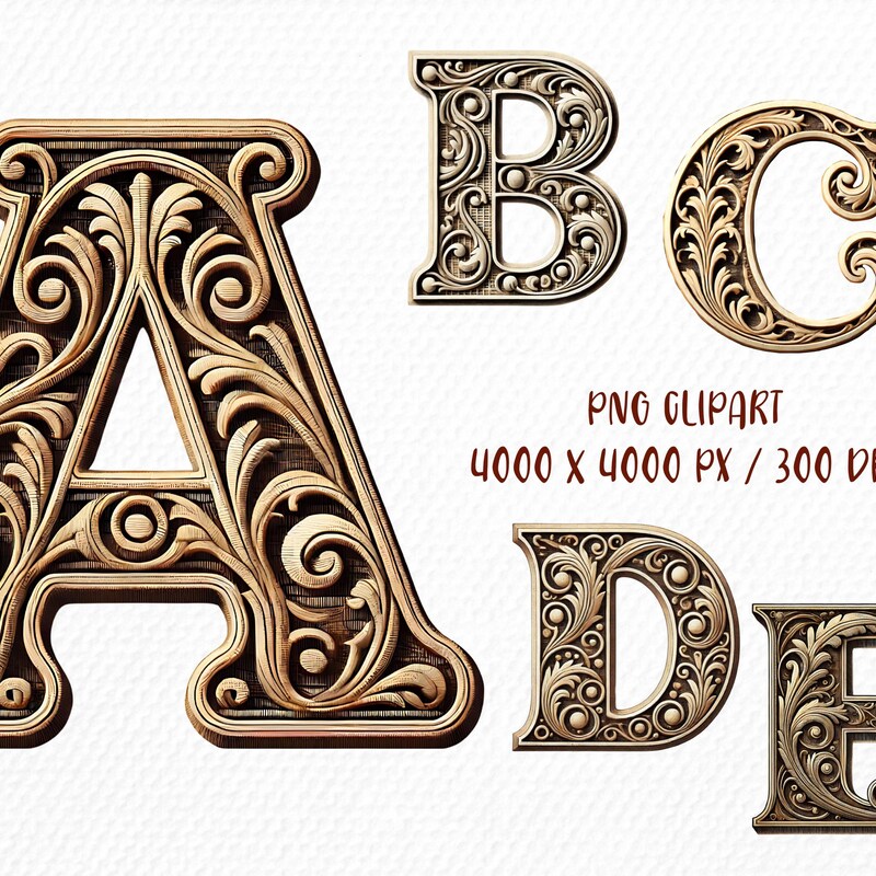 Ornate Alphabet - Etsy