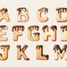 Ice Cream Alphabet Letters PNG SVG Bundle, Chocolate Magical Candy ...