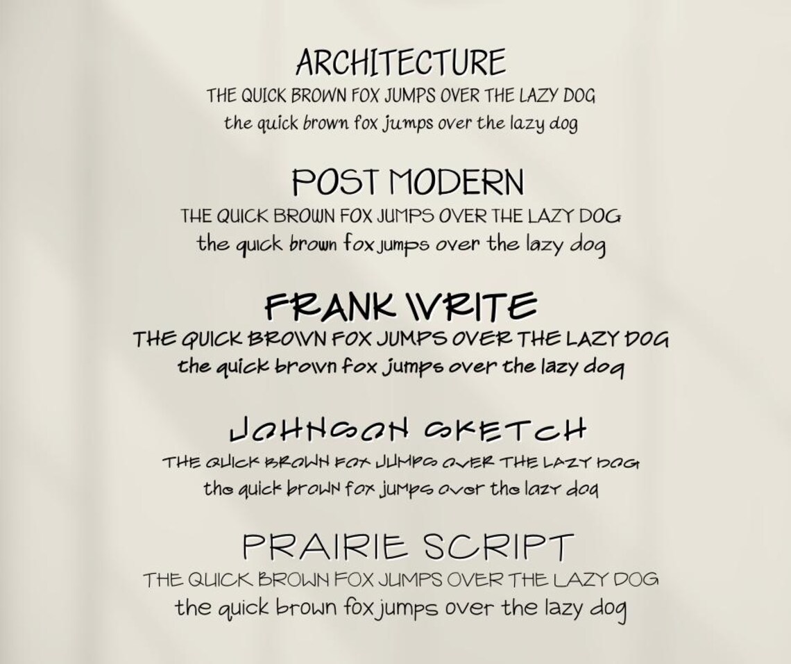 Architecture Font Bundle: Handwritten Print Lettering (TTF, OTF) - Etsy