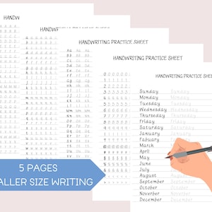 Architect Handwriting Worksheets: Lettering Practice (printable PDF) - Etsy