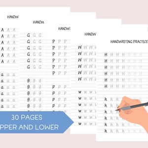 Architect Handwriting Worksheets: Lettering Practice (printable PDF) - Etsy