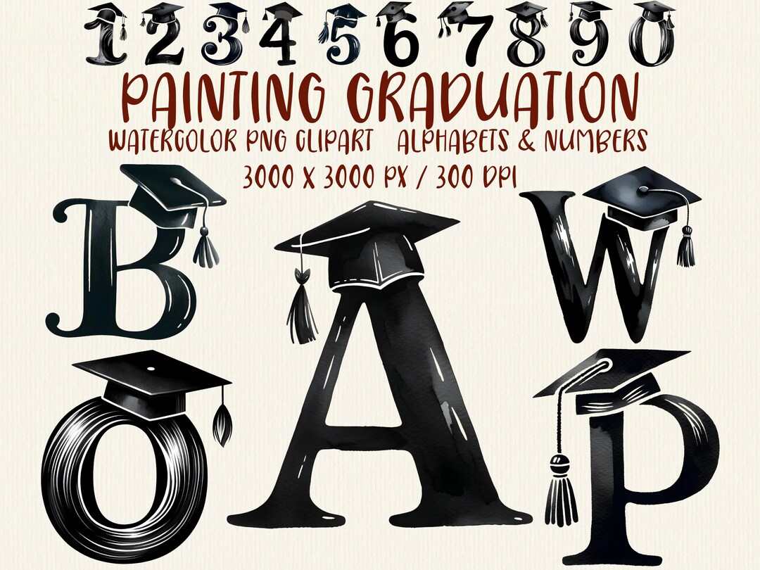 Graduation Alphabets for Banners Announcement Party Decor, Graduate ...