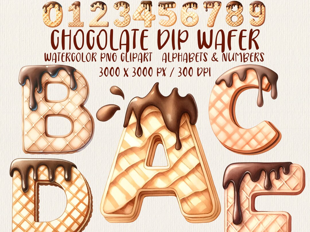Ice Cream Alphabet Letters PNG SVG Bundle, Chocolate Magical Candy ...