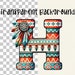 Native American Pattern Alphabet PNG Clipart Tribal Letter Designs Boho ...