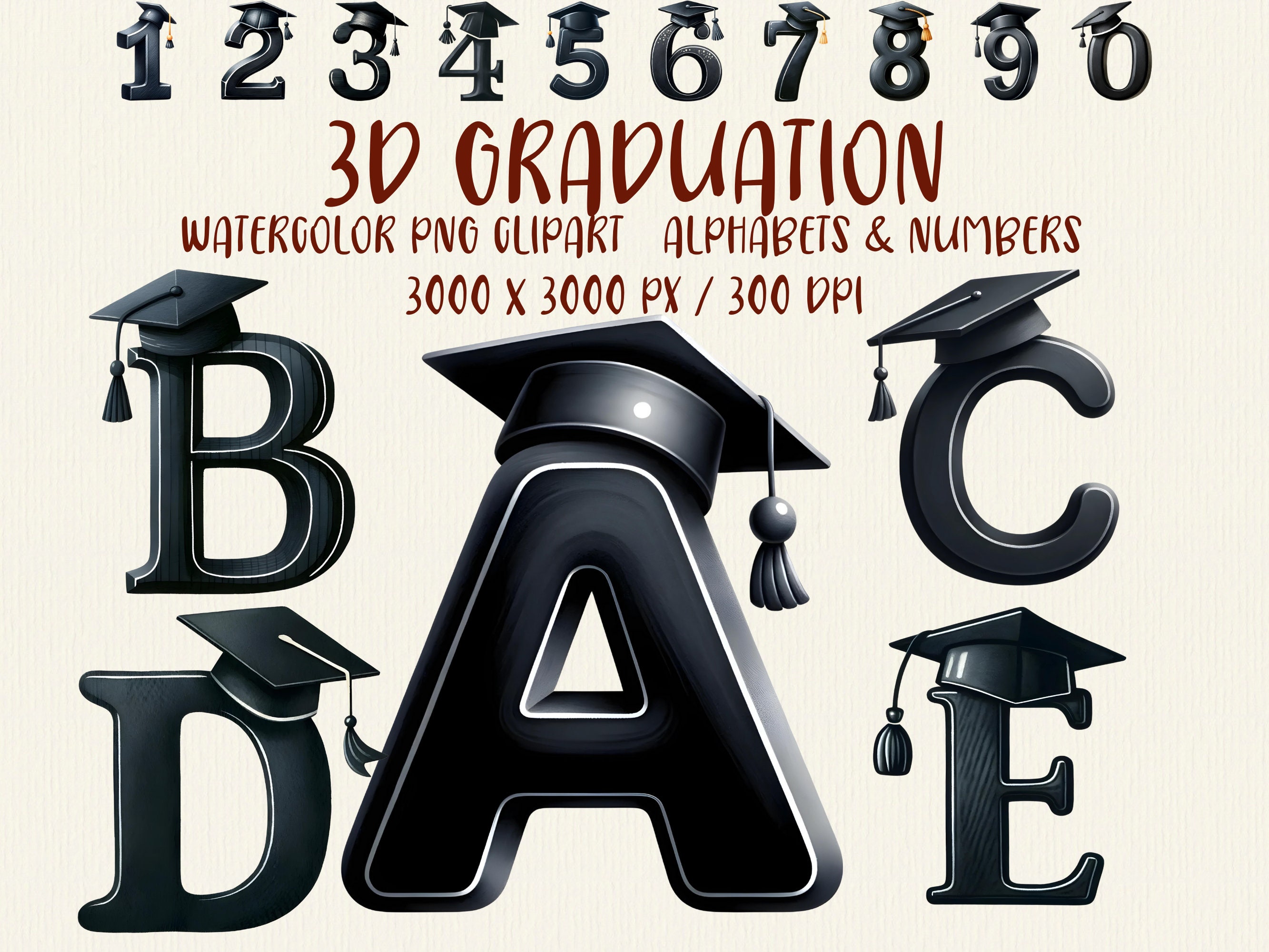 Graduation Alphabets for Banners Announcement Party Decor, Graduate ...