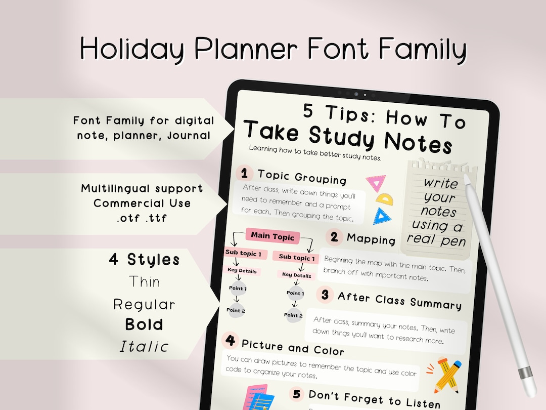 Neat Handwriting Font Family Digital Download Elegant Script Fonts for ...