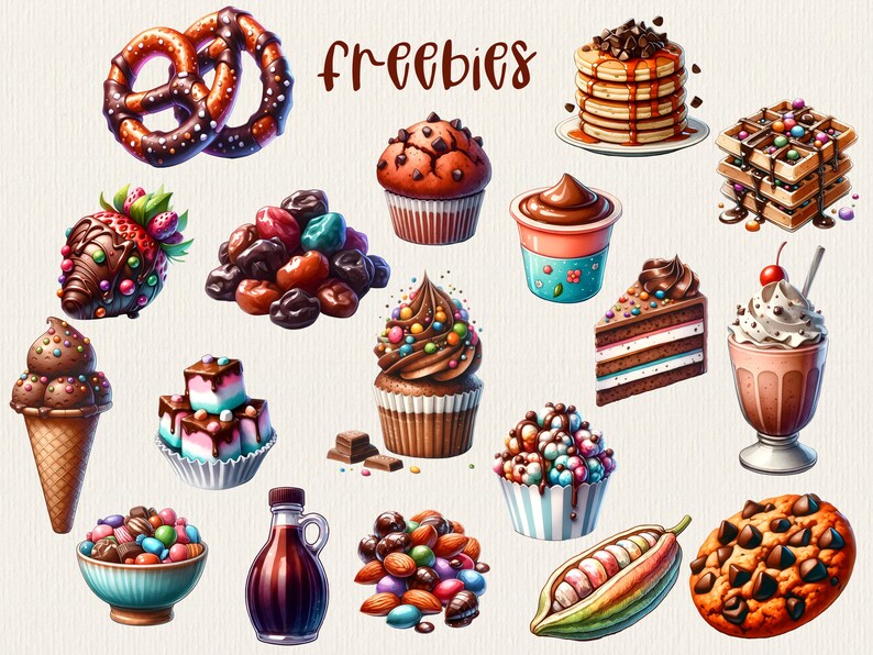 Ice Cream Alphabet Letters PNG SVG Bundle, Chocolate Magical Candy ...