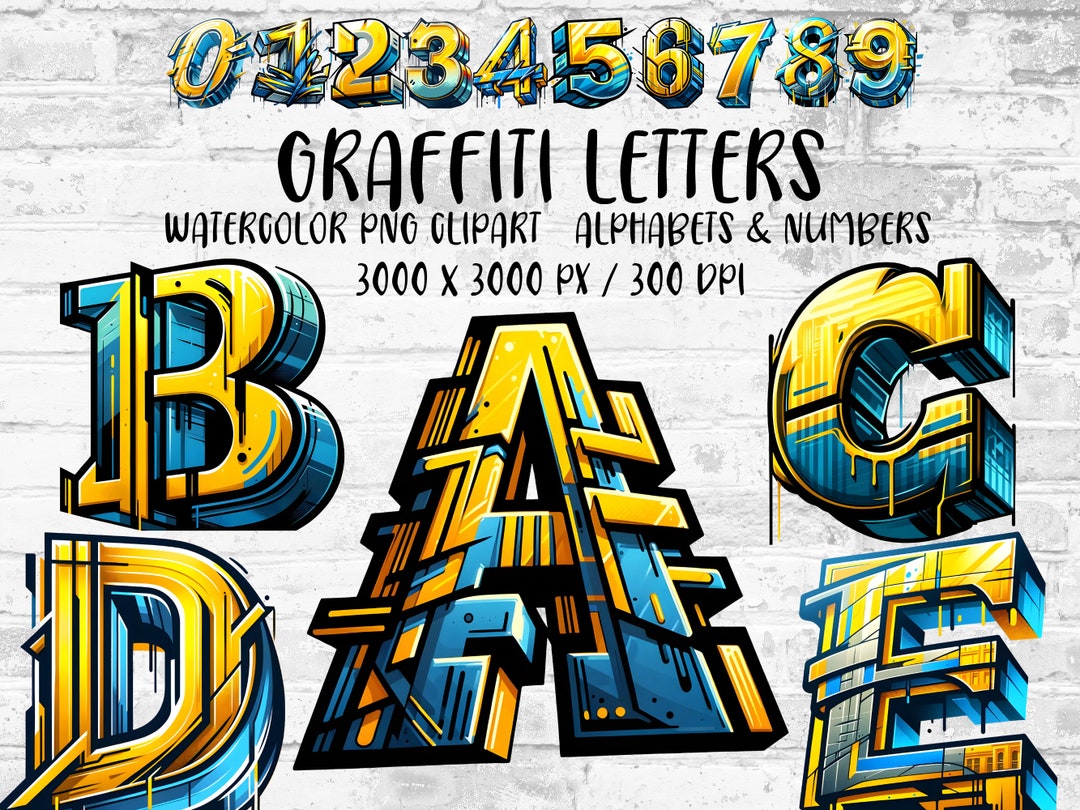 Graffiti Alphabet, Graffiti Letters, Graffiti Font, Urban Font, Street ...