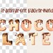 Ice Cream Alphabet Letters PNG SVG Bundle, Chocolate Magical Candy ...