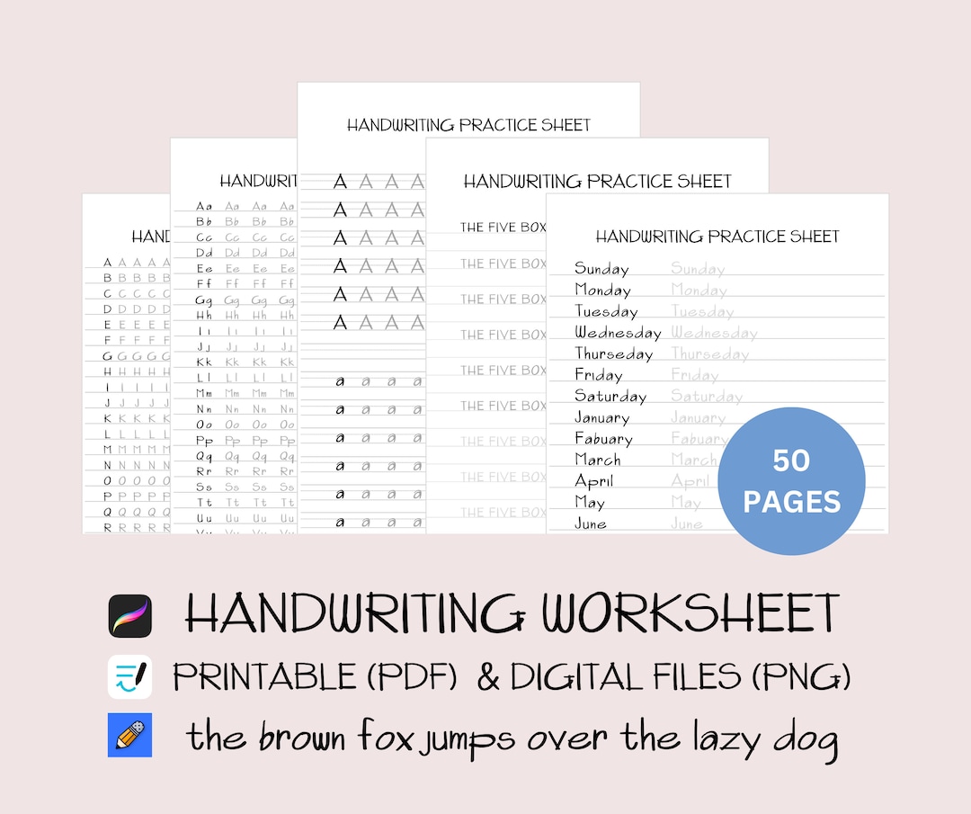 Architectural Handwriting Worksheets, Architect Printable Lettering ...