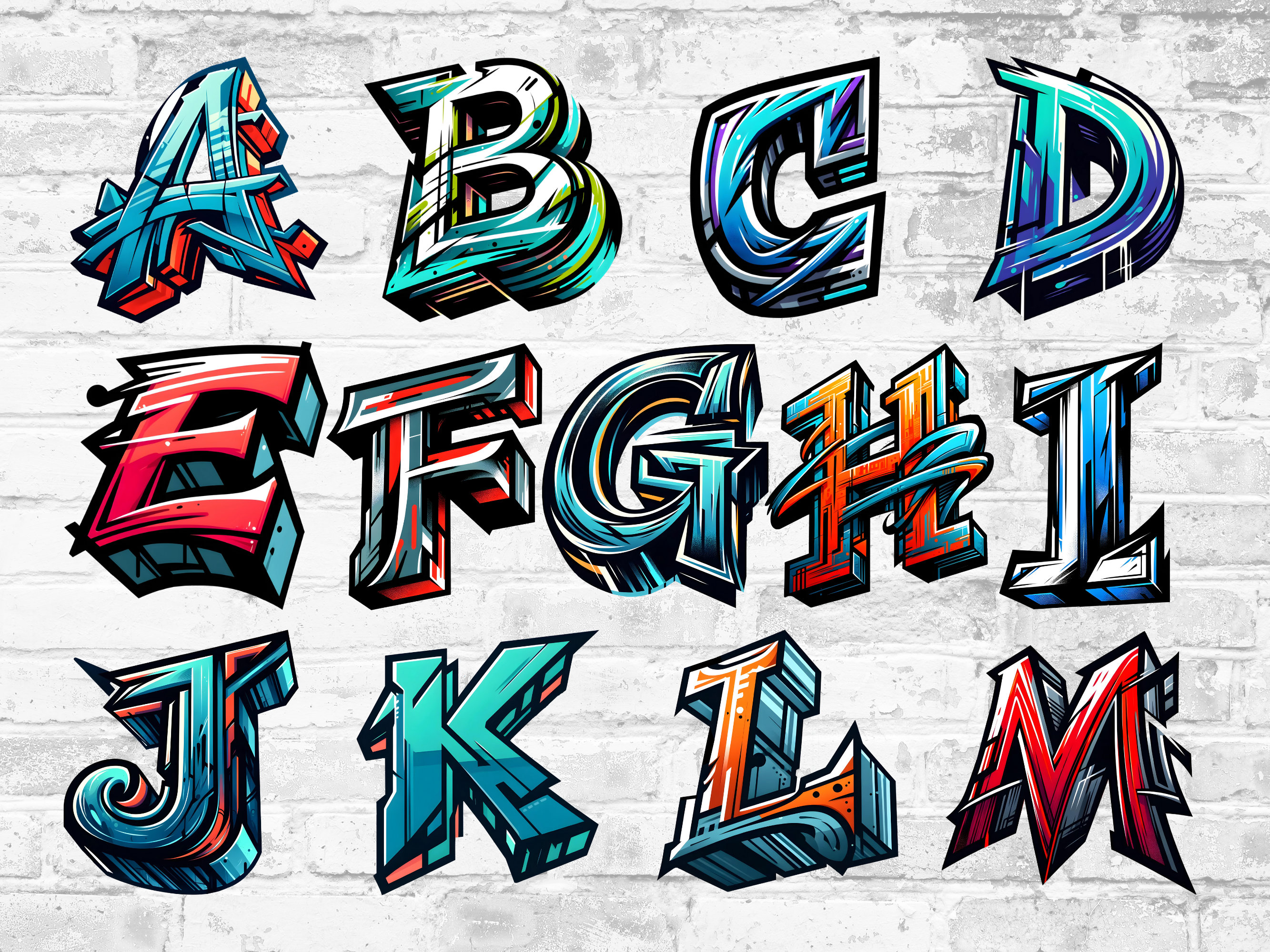 Graffiti Alphabet: Urban Dripping Font, PNG Clipart (digital Download ...