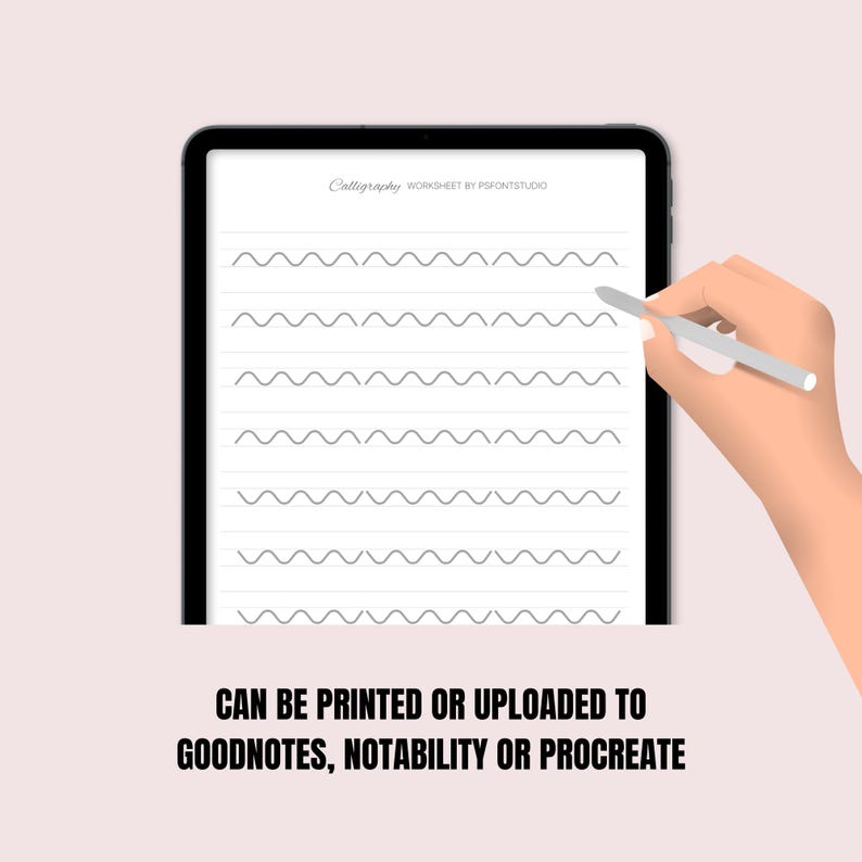 Handwriting Practice Sheets: Basic Stroke Penmanship (PDF) - Etsy