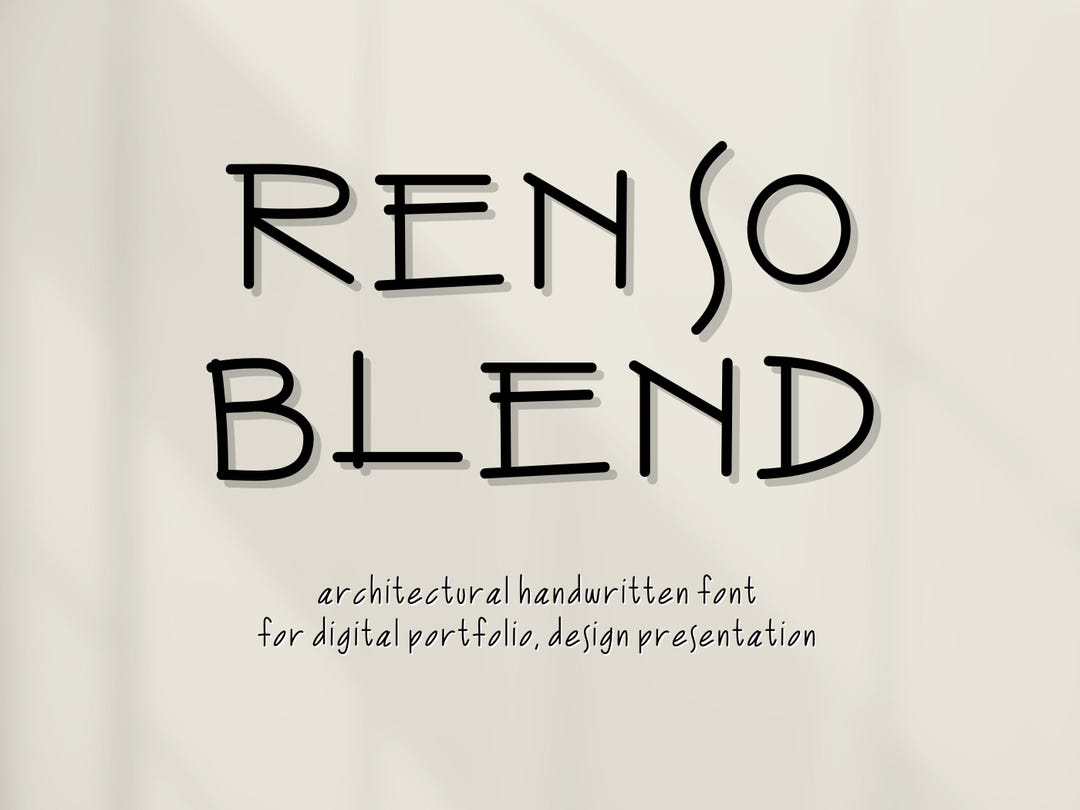 Architect Font: Handwritten Style for Design (TTF, OTF) - Etsy