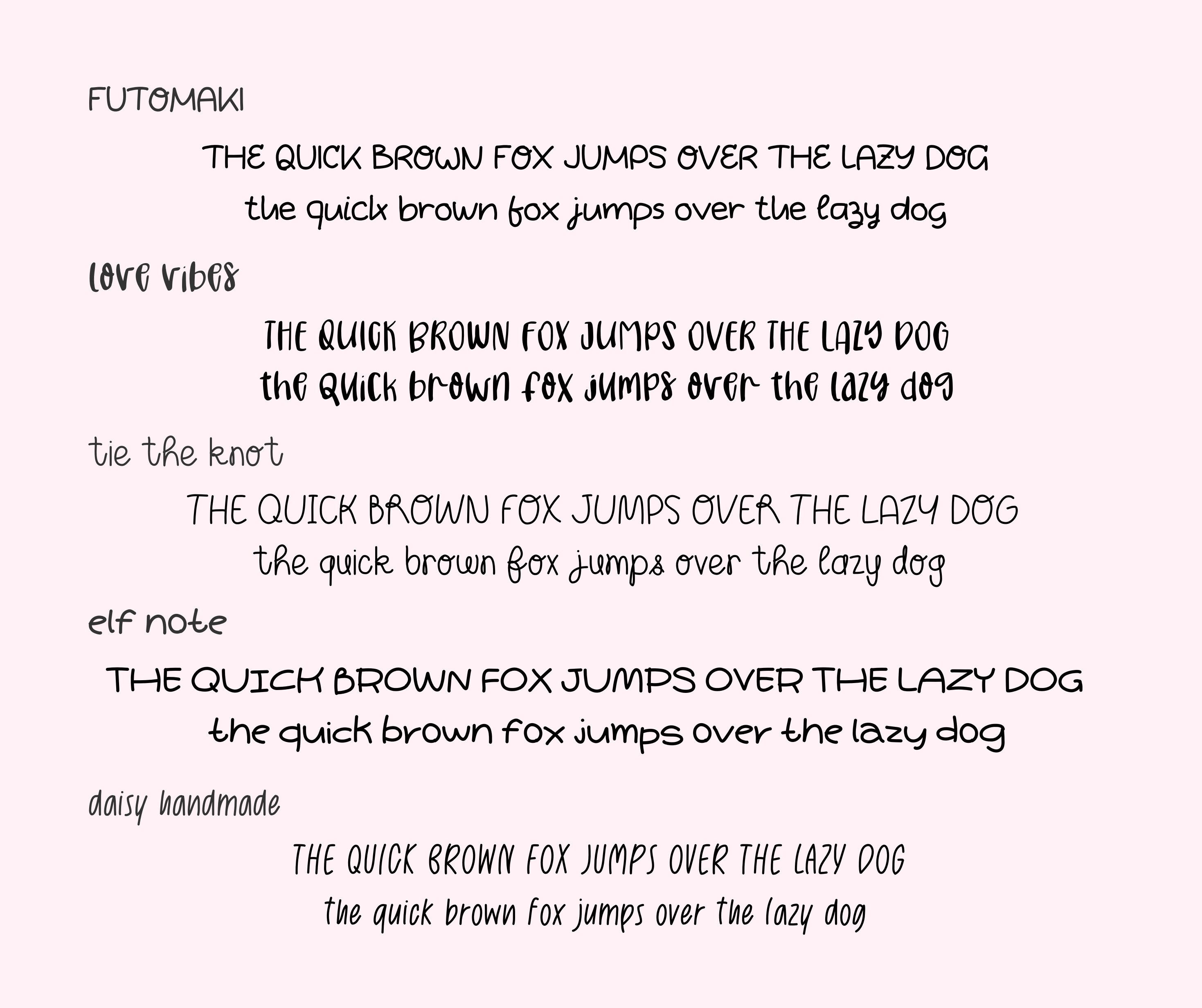 Font Bundle Cute Handwritten Font, Note Taking Font Bundle, Realistic ...