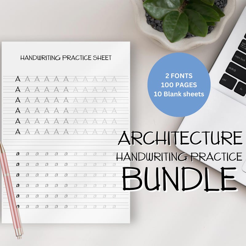 Handwriting Worksheet - Etsy Canada