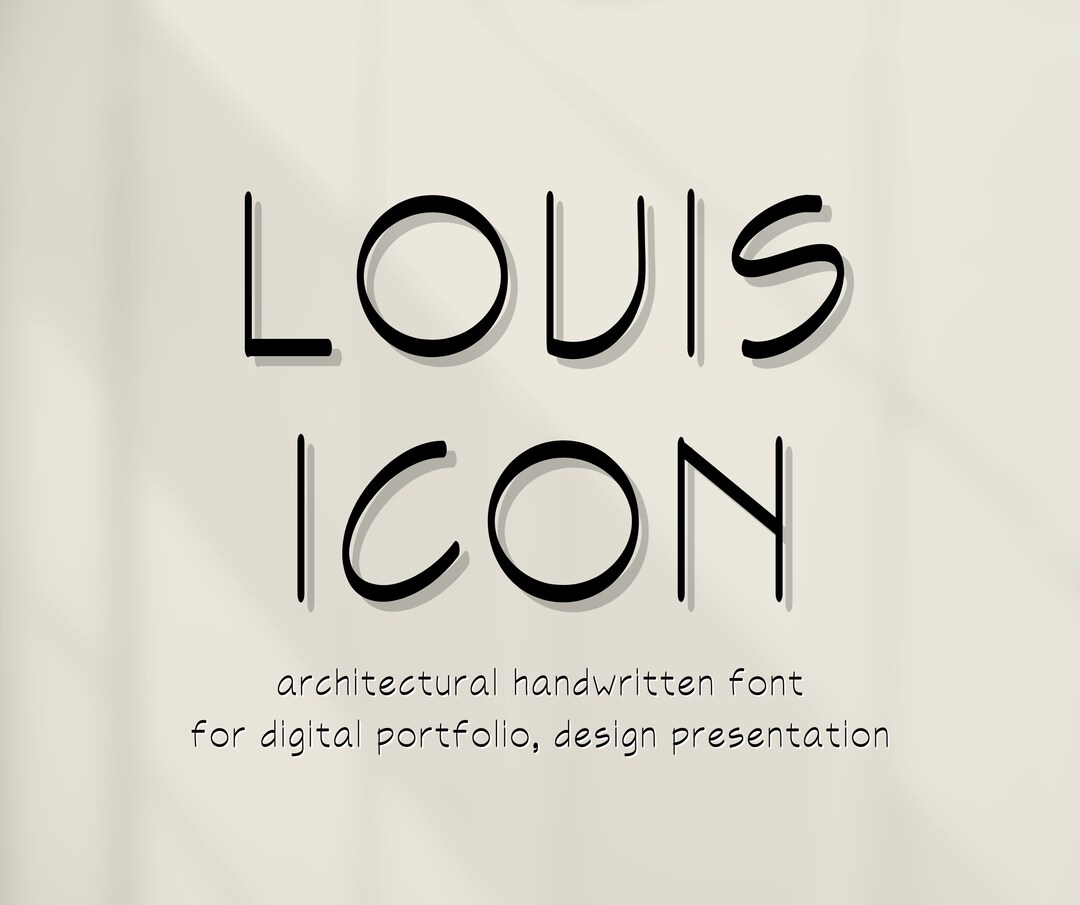 Architecture Font Handwritten Font for Designers Canva & Autocad Print ...