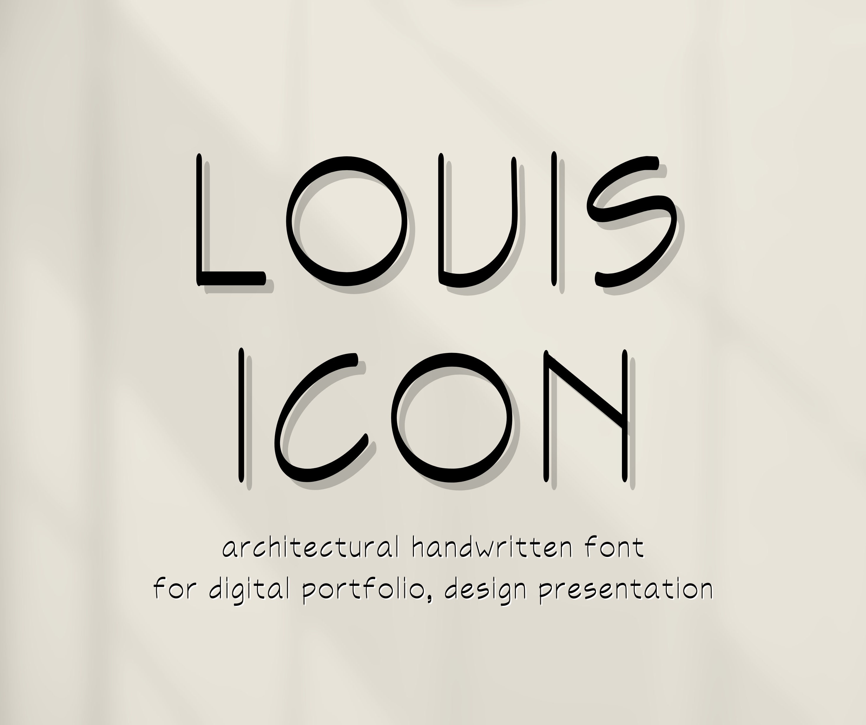 Architecture Font Handwritten Font for Designers Canva & Autocad Print ...