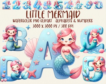 Glitter Mermaid Png Mermaid Clipart Alphabet Png Font Doodle Letters ...