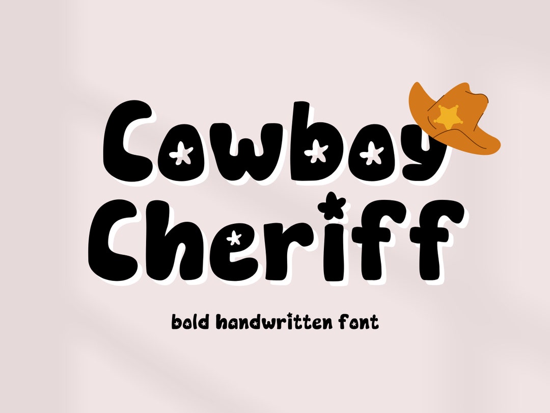 Cowboy Font OTF Handwriting Font Cowboy Letters Western Font Ttf Cricut ...
