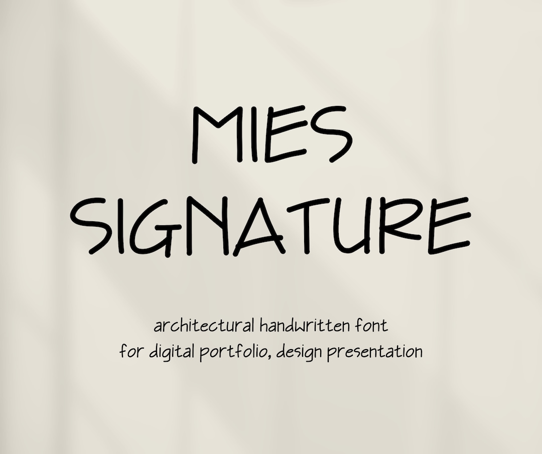 Architecture Font, Architect Canva, Digital Planner Font, Handwritten Font for Designer ...